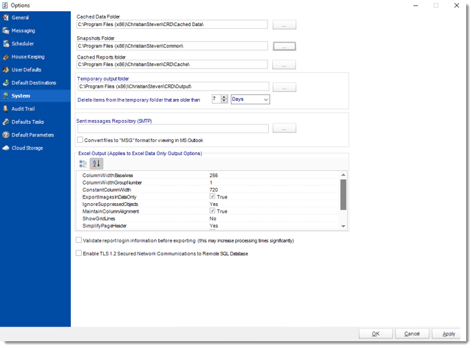 How do I view and modify the default System Paths in CRD?